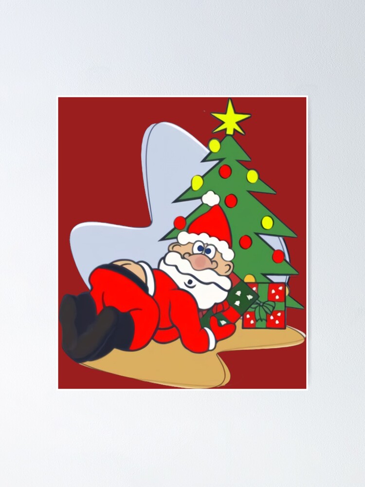"Santa Butt Crack Christmas" Poster for Sale by NaturalArt79 | Redbubble