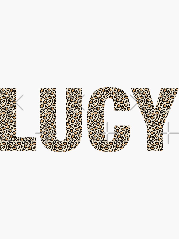 "Lucy name leopard pattern my name is Lucy gift birthday holiday ...