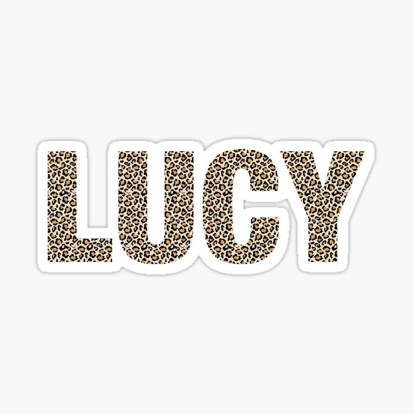 "Lucy name leopard pattern my name is Lucy gift birthday holiday ...
