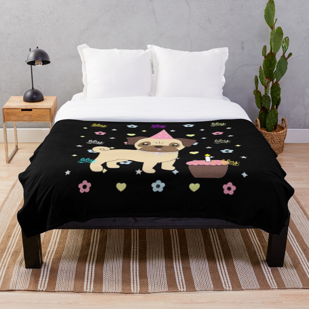 " Shop Piper Rockelle Merch Frank The Pug" Throw Blanket for Sale by ...