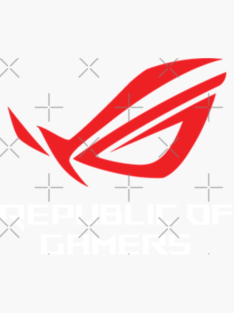 "ASUS ROG - Republic of Gamers" Sticker for Sale by PasXRh | Redbubble
