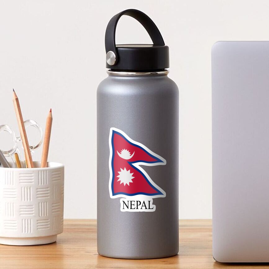 "Nepali flag" Sticker for Sale by stuwdamdorp | Redbubble