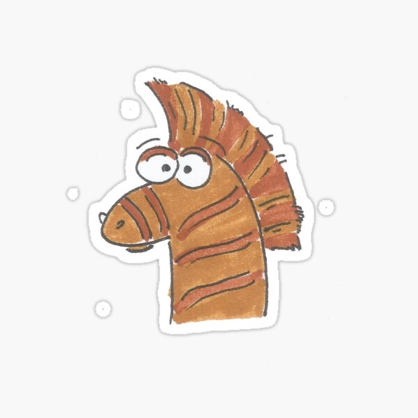 "Cartoon Gang - Space Zebra" Sticker for Sale by CartoonGang | Redbubble