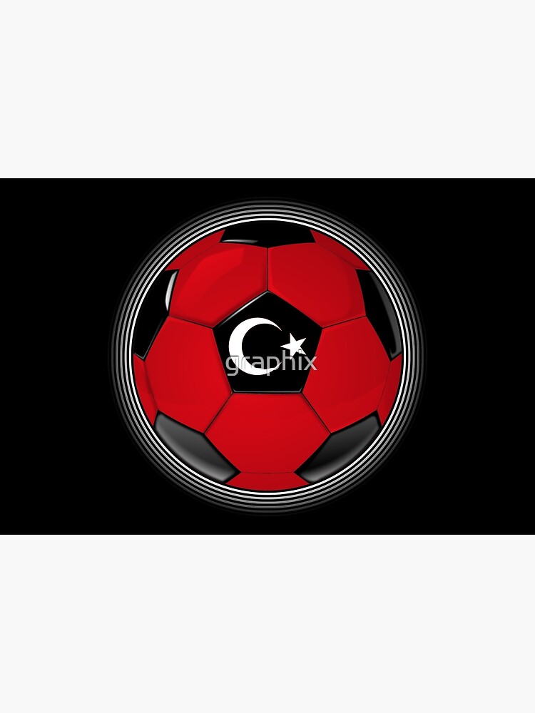 "Turkey - Turkish Flag - Football or Soccer" Art Print by graphix ...