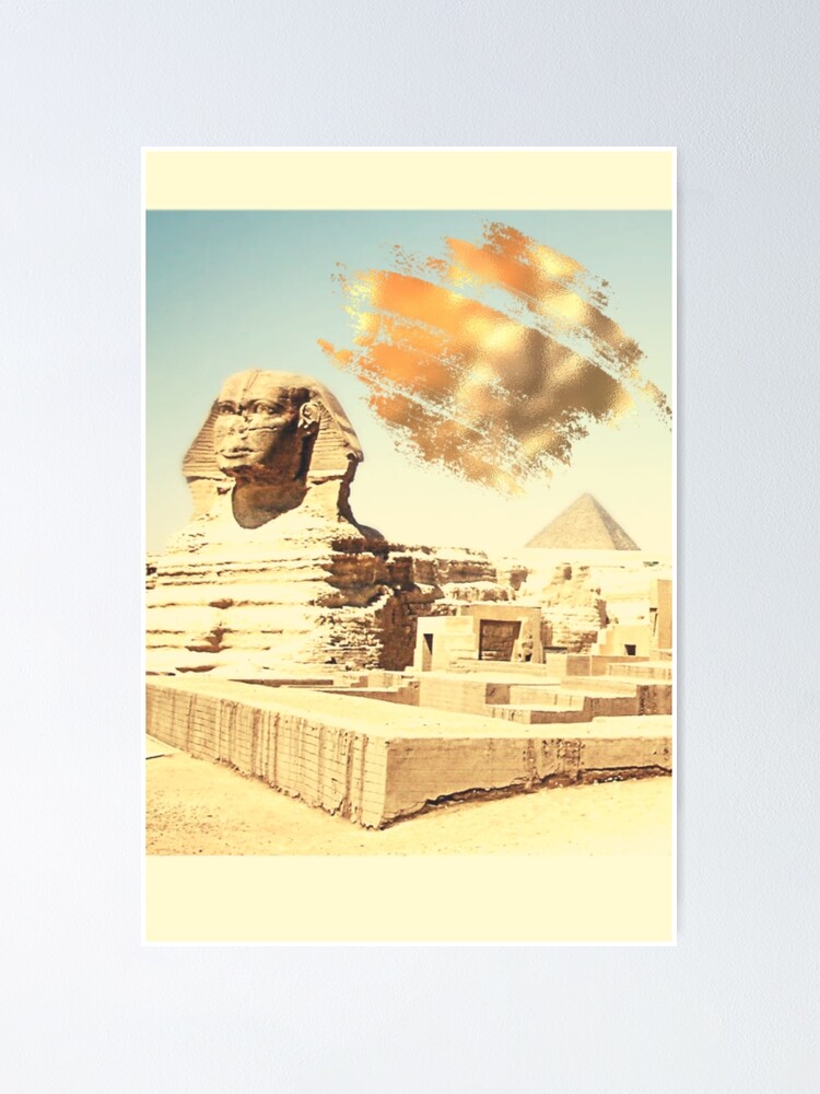 "Sphinx, the great sphinx of giza" Poster for Sale by Heba44 | Redbubble