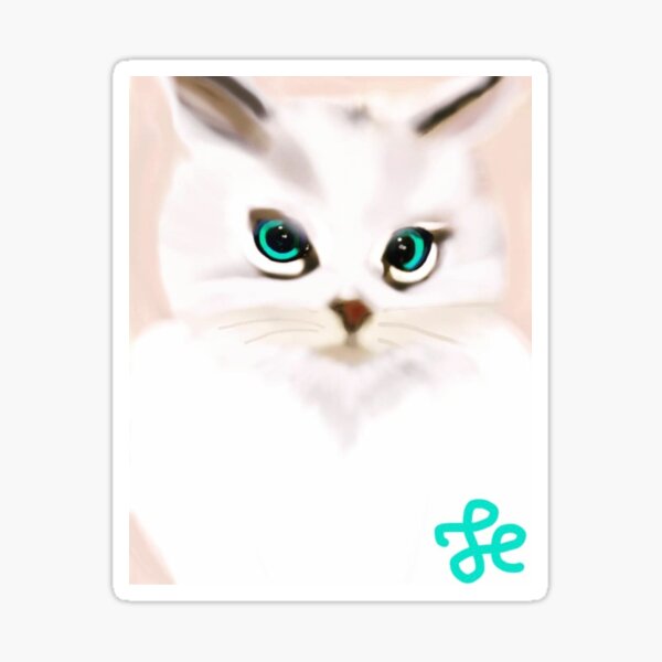 "Cat boo" Sticker for Sale by artlovebyioanna | Redbubble