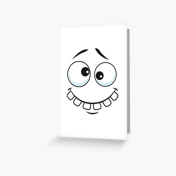 "Cartoon Goofy Teeth Face" Greeting Card for Sale by WilliamsonMedia ...