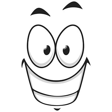 "Cartoon Happy Face" Pin for Sale by WilliamsonMedia | Redbubble