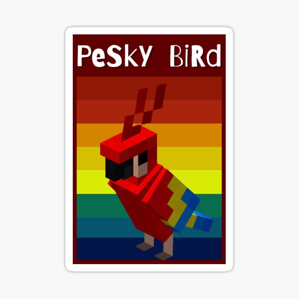 "Pesky bird" Sticker by yeppashop | Redbubble