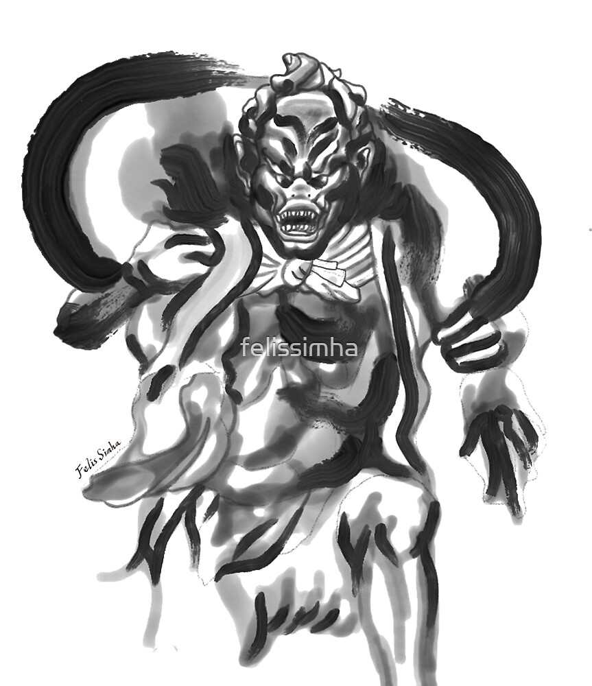 "Japan Wind God" by felissimha | Redbubble