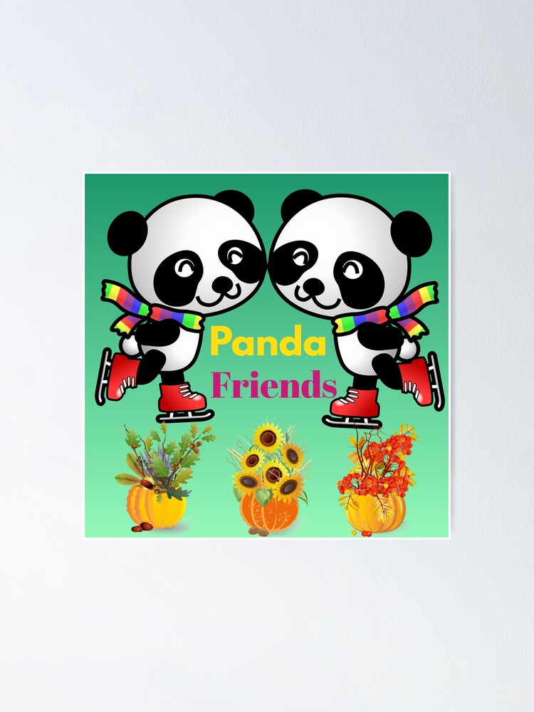 "Panda friends, danceing Panda's party, panda friendship mood ...