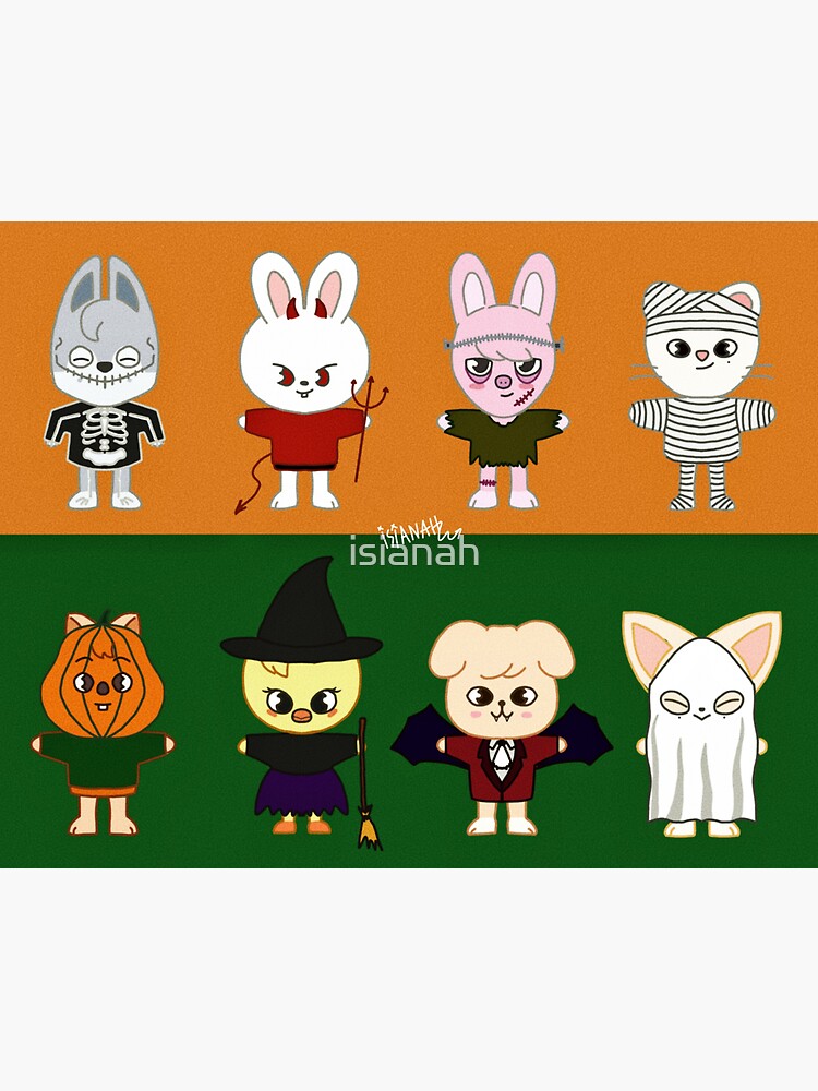 "skzoo halloween" Sticker for Sale by isianah | Redbubble