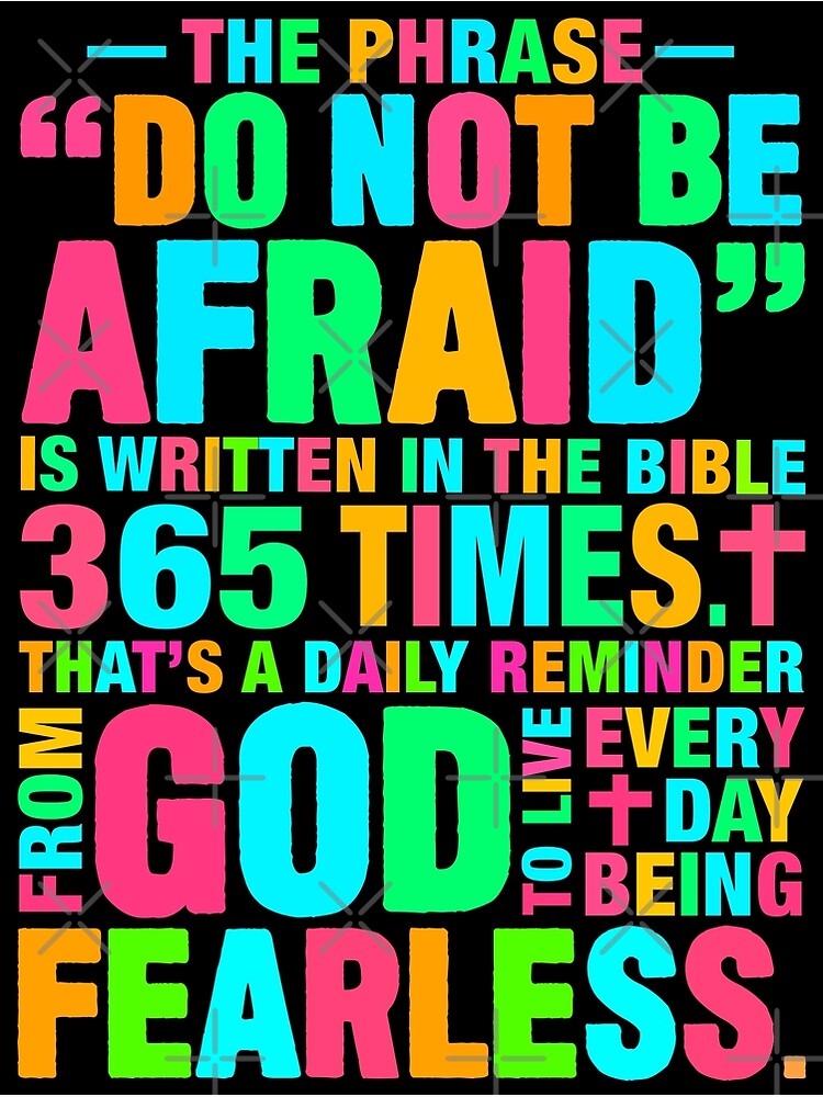 "DO NOT BE AFRAID" Poster for Sale by plushism | Redbubble