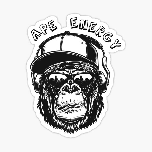 "APE ENERGY 2021" Sticker for Sale by Remiray | Redbubble