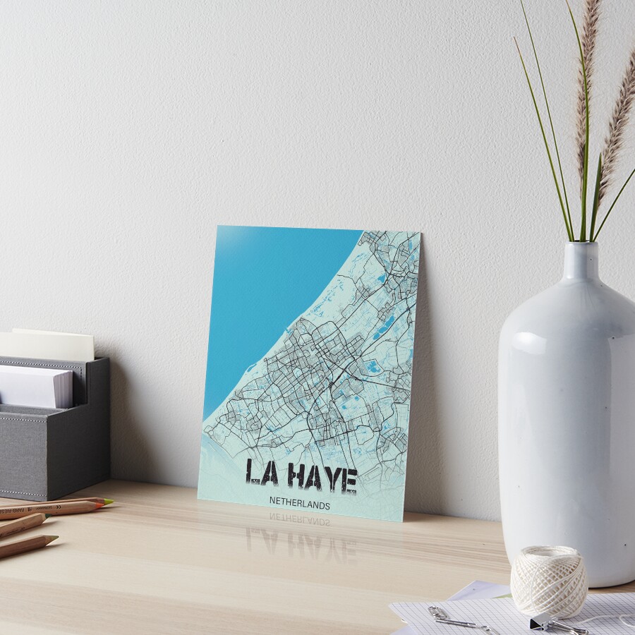"La haye map holland" Art Board Print by PostersProf1 | Redbubble