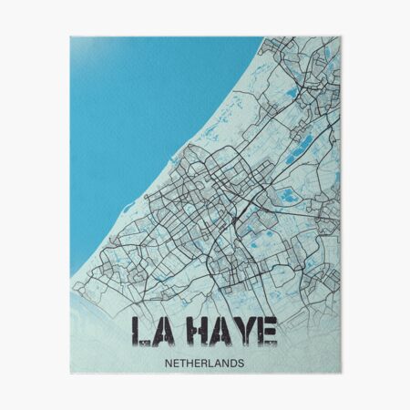 "La haye map holland" Art Board Print by PostersProf1 | Redbubble