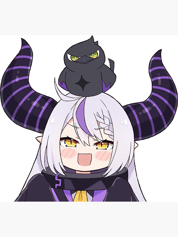 "Laplus Darkness chibi big horns - HoloX" Poster for Sale by BigKusa ...