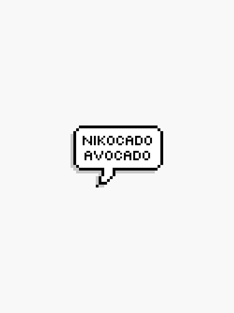 "nikocado avocado" Sticker for Sale by itsacruelsummer | Redbubble