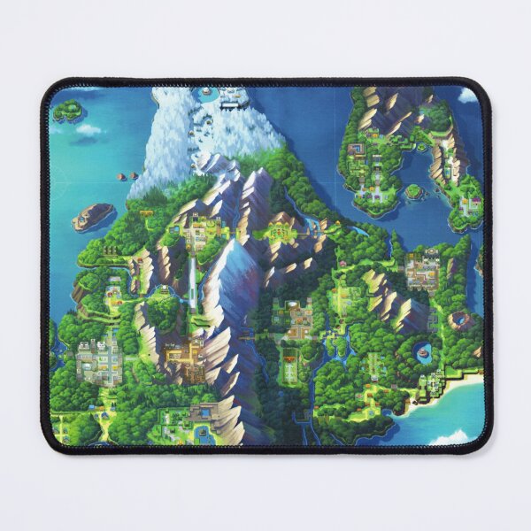 "Sinnoh Map" Mouse Pad for Sale by Biochao | Redbubble
