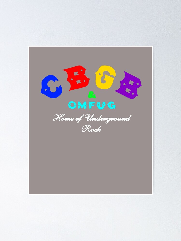 " CGBG & OMFUG" Poster for Sale by SwampfoxDesign | Redbubble