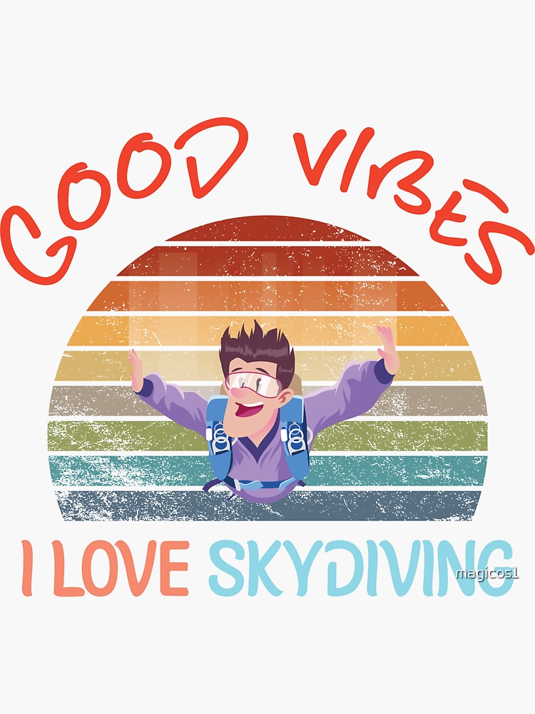 "Funny Skydiving Quotes I love Skydiver " Sticker for Sale by magicos1 ...