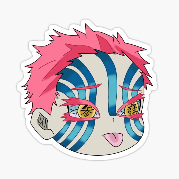 "Chibi Akaza" Sticker for Sale by AmelieLacroix | Redbubble