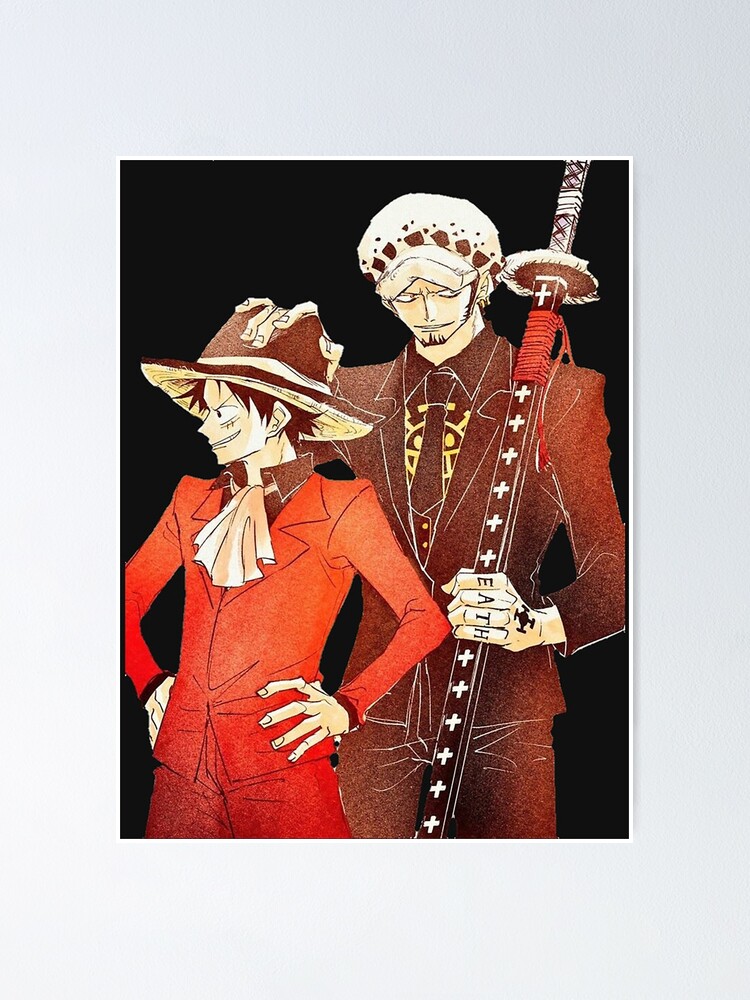 "One piece, Luffy and Zoro swordsman" Poster by NelsonJBender | Redbubble