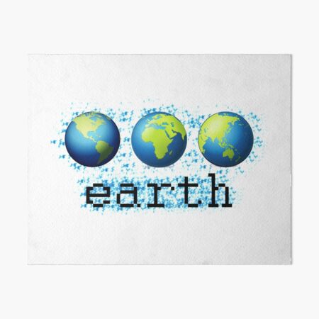 "planet earth universe emoji" Art Board Print by massin1 | Redbubble