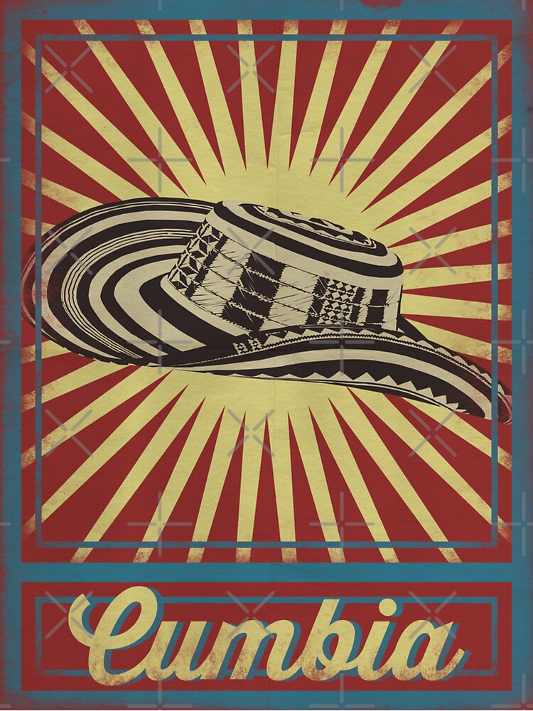 "Cumbia Poster" Sticker by TropicalHuman | Redbubble