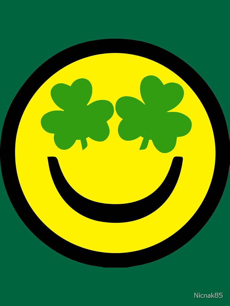 "Smiley, Face, Shamrock" T-shirt by Nicnak85 | Redbubble