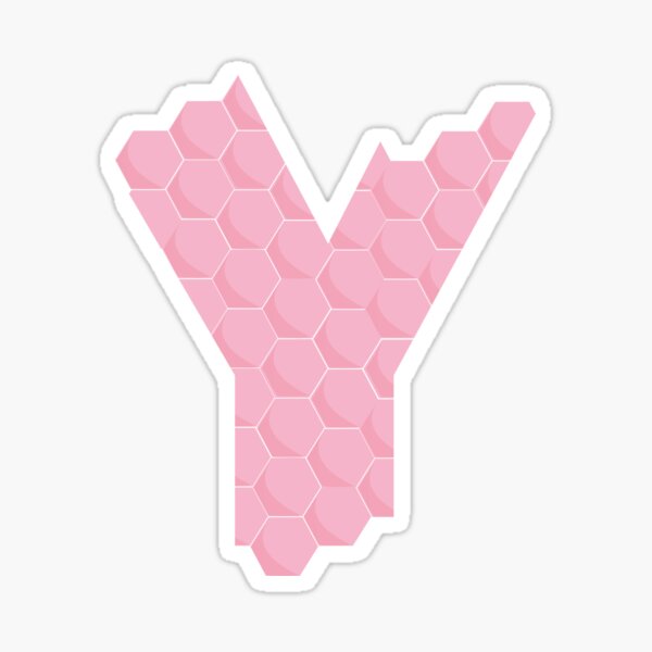 "Bubblegum Designed Letter Y" Sticker for Sale by LitterArt | Redbubble