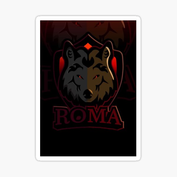 "Roma logo" Sticker by Ayax24 | Redbubble