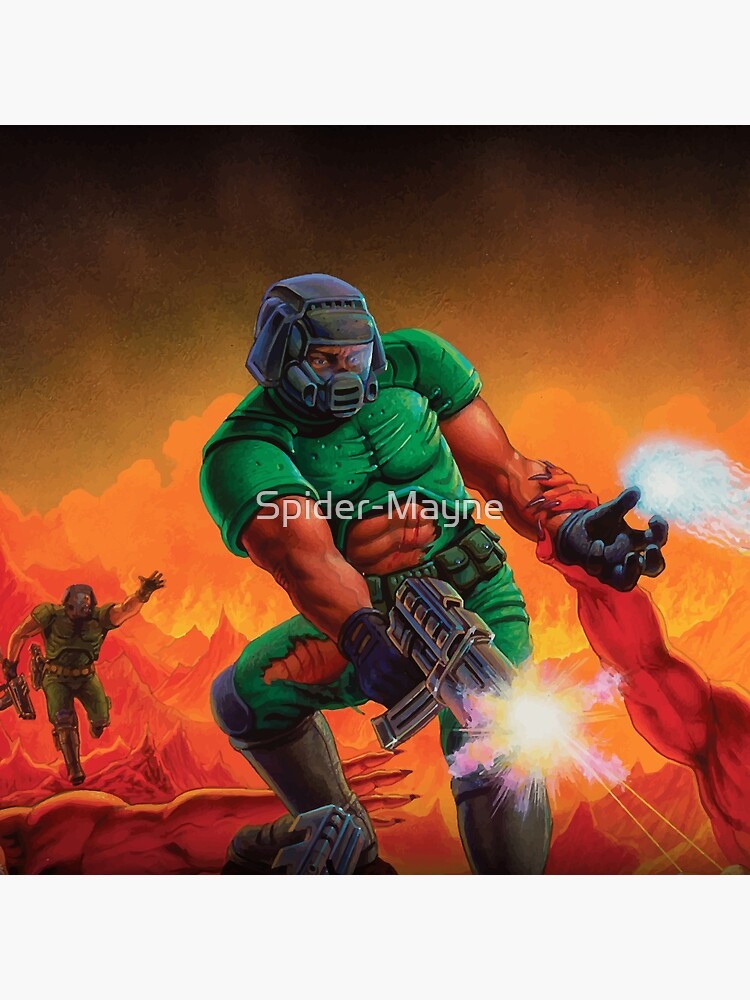 "Doom Classic Wallpaper" Pin by Spider-Mayne | Redbubble