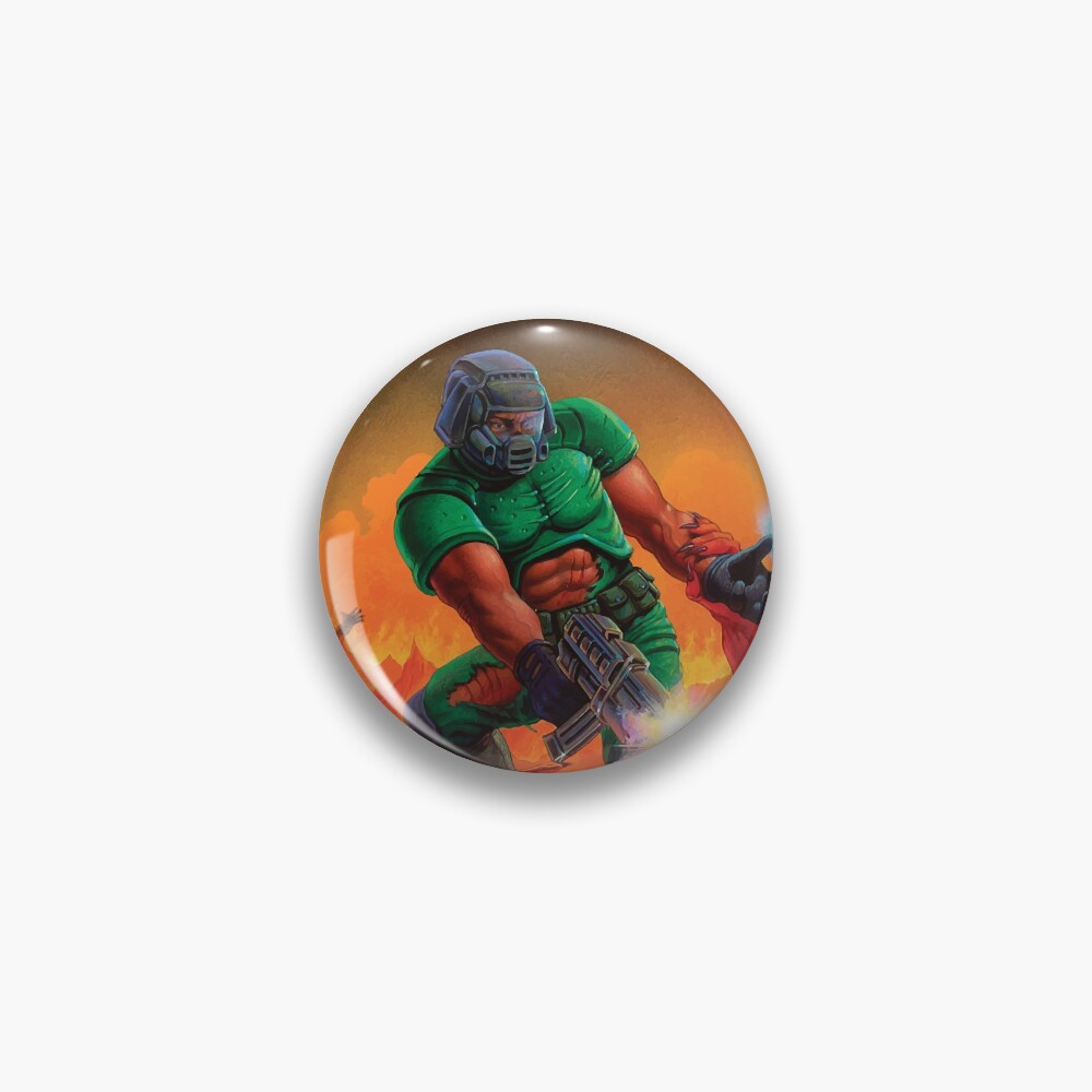 "Doom Classic Wallpaper" Pin by Spider-Mayne | Redbubble