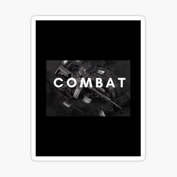 "Combat,weapon" Sticker for Sale by printcartoon | Redbubble