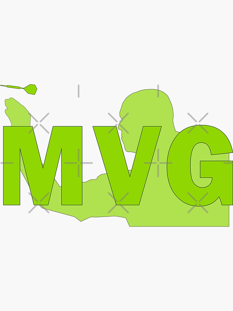 "MVG Green silhouette" Sticker for Sale by FlawlessCheese | Redbubble
