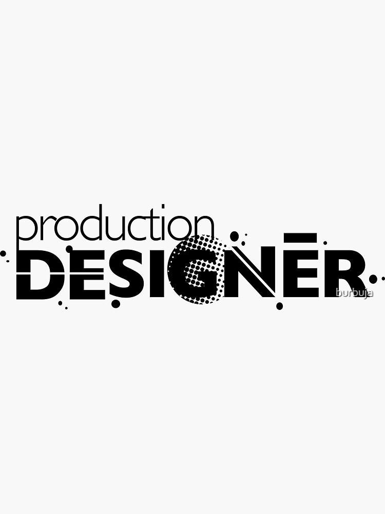 "Film Crew. Production Designer." Sticker for Sale by burbuja | Redbubble