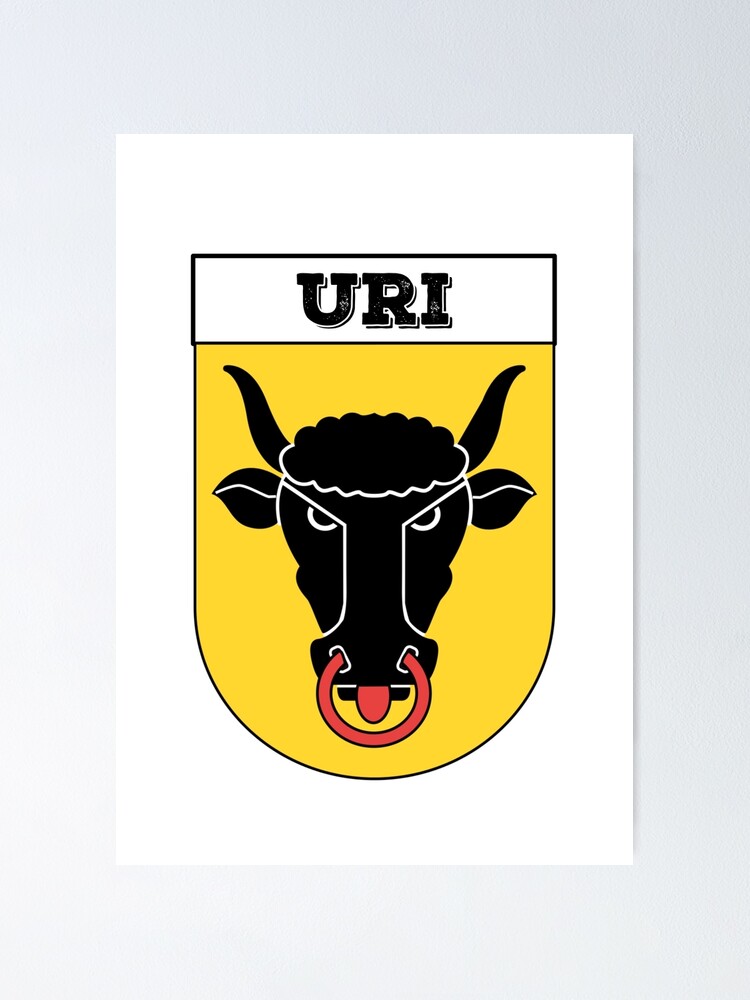 Póster «Escudo de Armas de Uri. Cantones de Suiza» de TeesbyLF | Redbubble