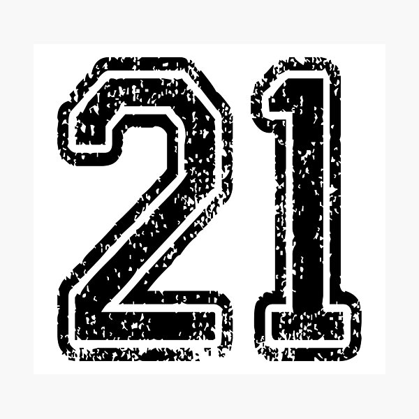 "21 American Football Classic Vintage Sport Jersey Number for american ...