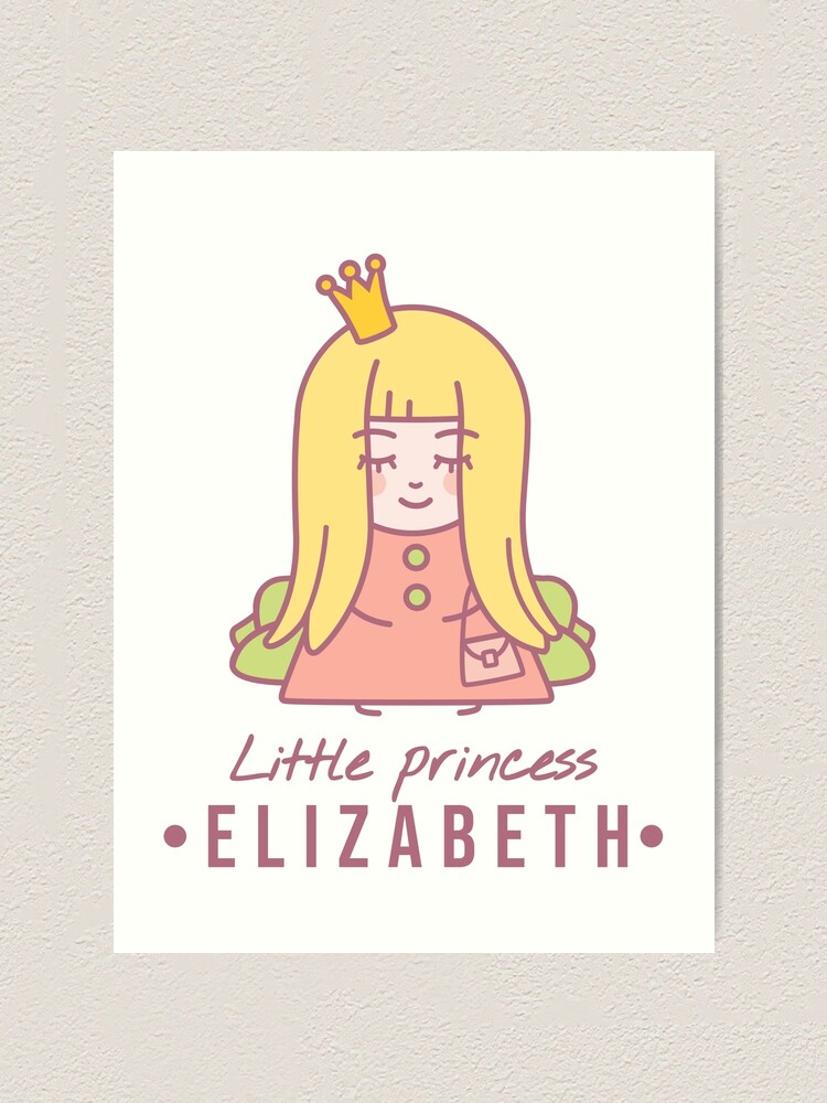 "Little princess Elizabeth | Blonde girl with a crown on her head and a ...