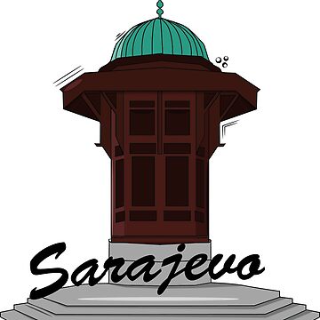 "Sarajevo Bosnia and Herzegovina Sebilj Landmark" Sticker for Sale by ...