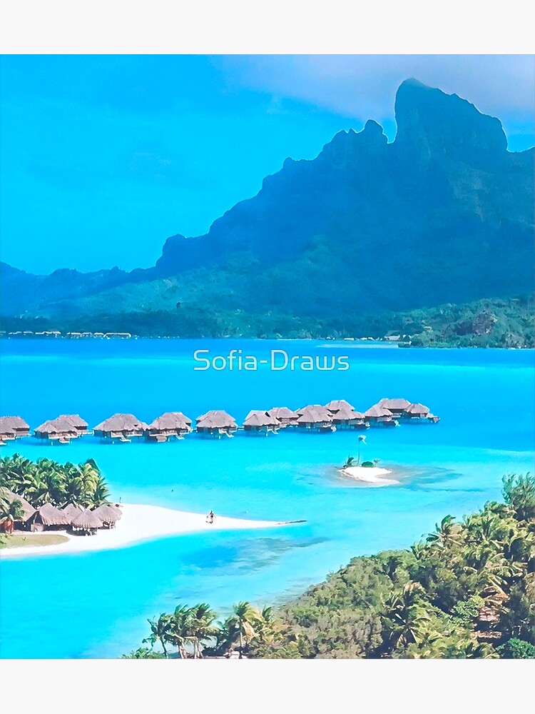 "The French Polynesia" Poster for Sale by Sofia-Draws | Redbubble