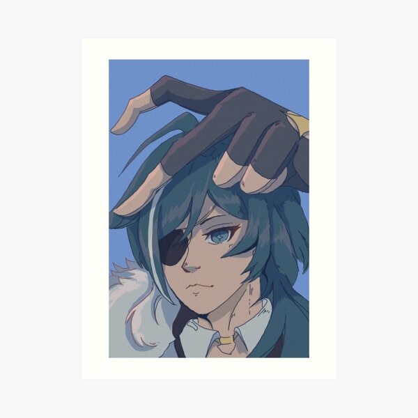 "kaeya genshin impact matching icons hearts" Art Print for Sale by ...