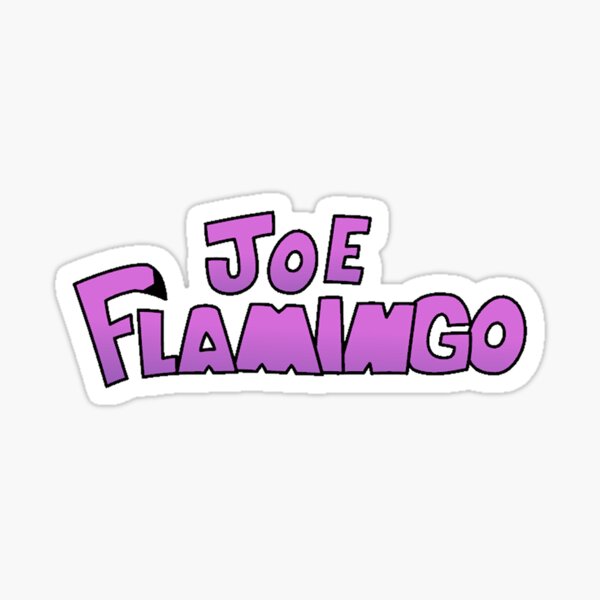 "Joe Flamingo Webcomic Logo" Sticker for Sale by EvilDewar | Redbubble