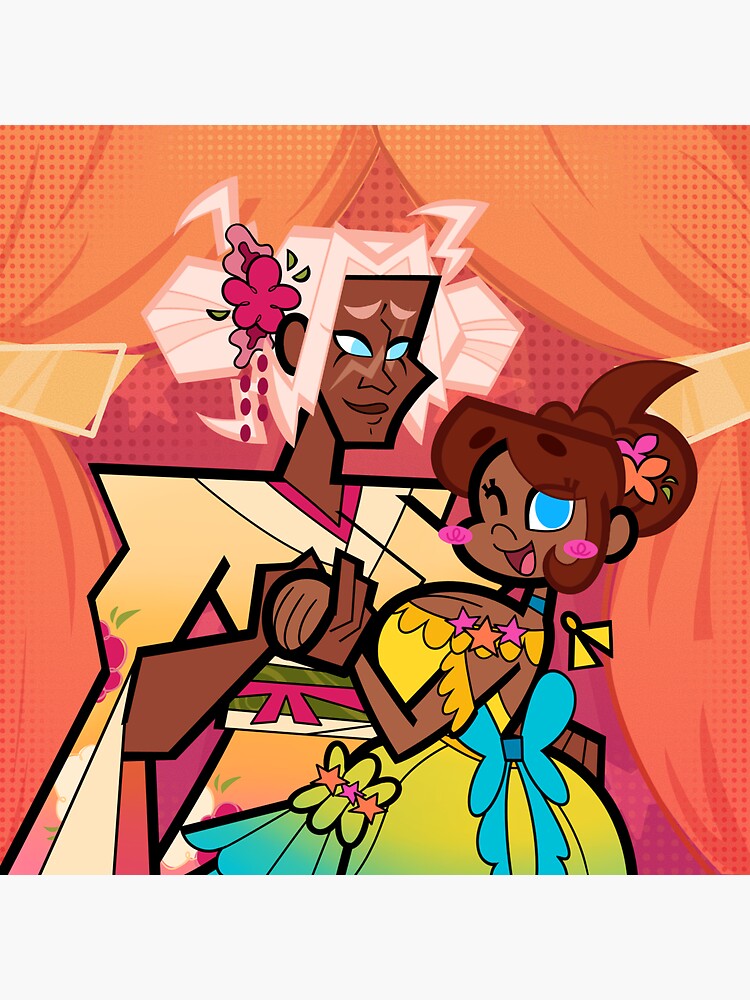 "Hina and Sakura Prom Photo" Sticker by PotatieDraws | Redbubble