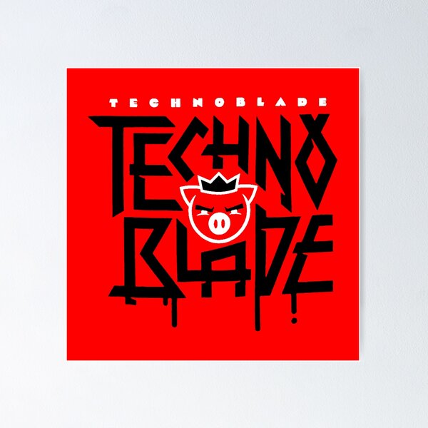 "TechnoBlade Logo" Poster for Sale by Panda ㅤ | Redbubble