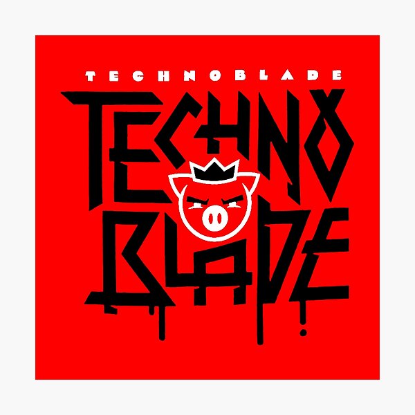 "TechnoBlade Logo" Photographic Print for Sale by UnluckyPanda | Redbubble