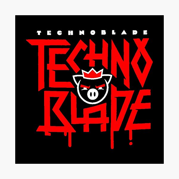"TechnoBlade Logo Red" Photographic Print for Sale by UnluckyPanda ...