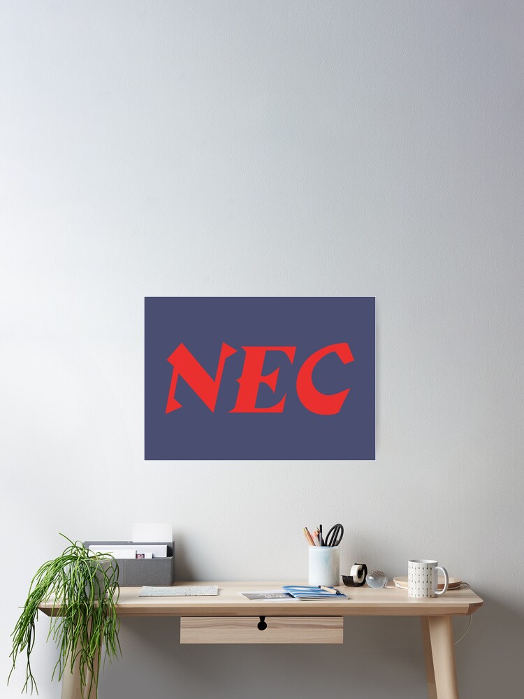 "NEC (日本電気) 1963 Logo" Poster for Sale by RubenCRM | Redbubble