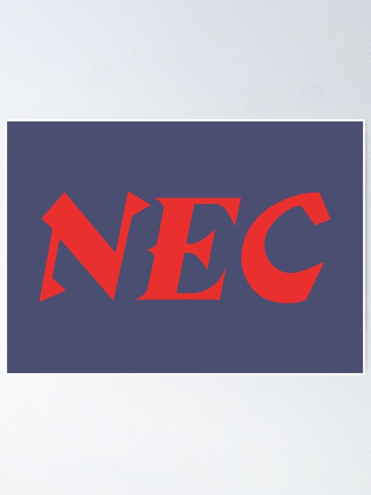 "NEC (日本電気) 1963 Logo" Poster for Sale by RubenCRM | Redbubble